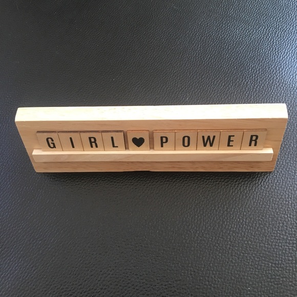 Eccolo | Accents | Girl Power Scrabble Desk Signdecor | Poshmark